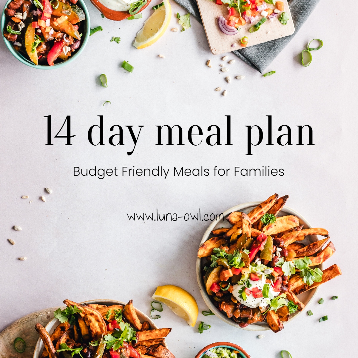 14 Day Hearty Dinners Meal Plan – LunaOwl : The Unconventional Momma